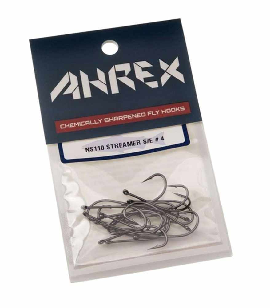 Sale - Ahrex Ns110 Streamer Straight Eye #2 Fly Tying Hooks